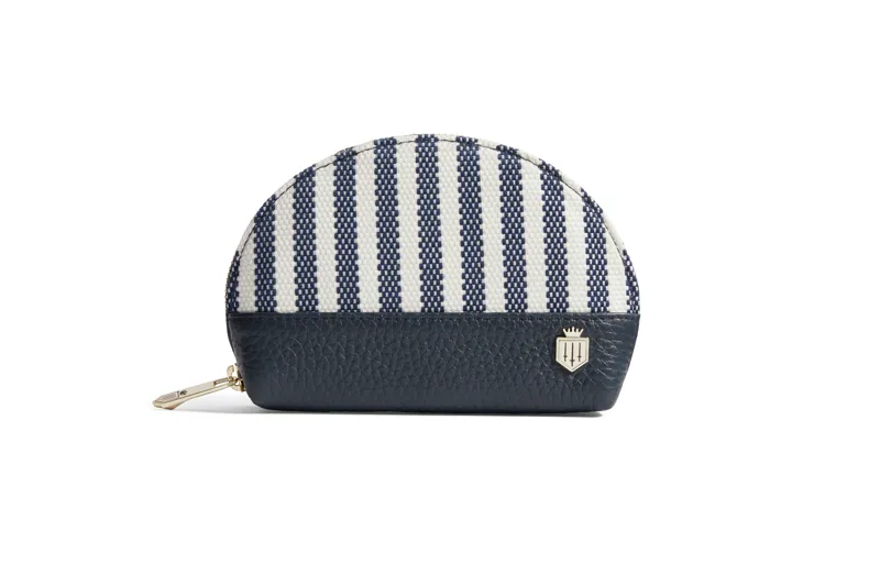 Fairfax and Favor Chiltern Coin Purse - Navy Stripe