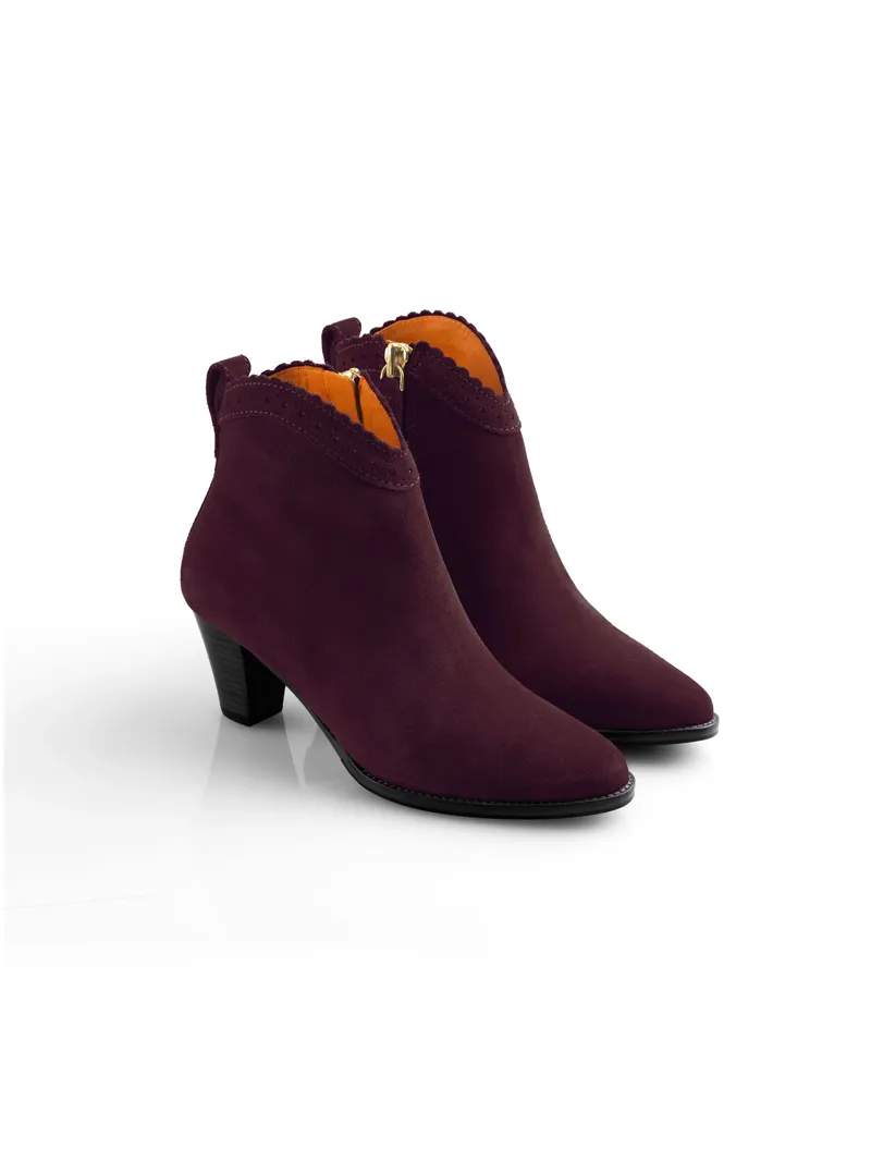 Fairfax and Favor Regina Ankle Boot - Plum